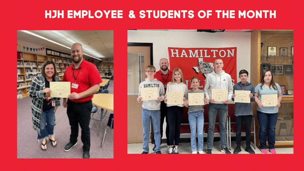HJH Employee and Students of the Month | Hamilton Junior High School